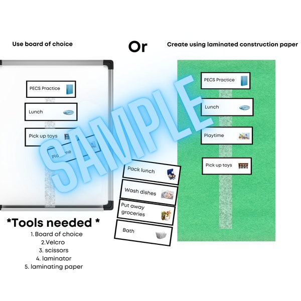 Large Visual Schedule - Etsy
