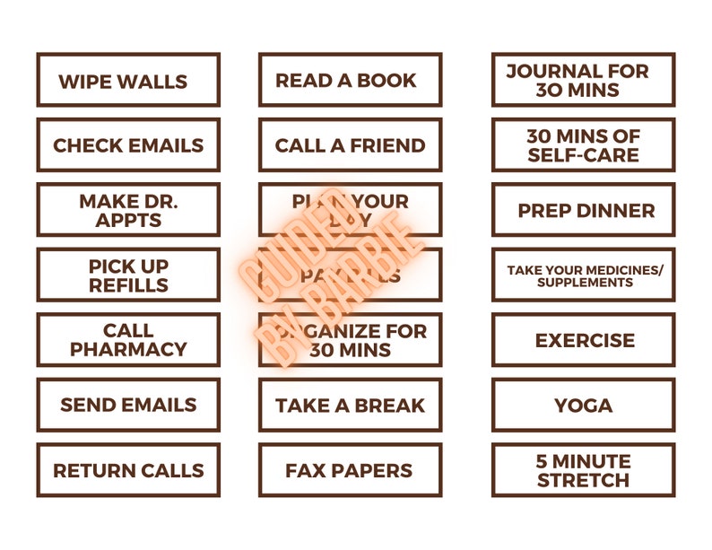 A Fresh Cup of Joe- Adult Chore Chart With Task Cards and Boards - Etsy