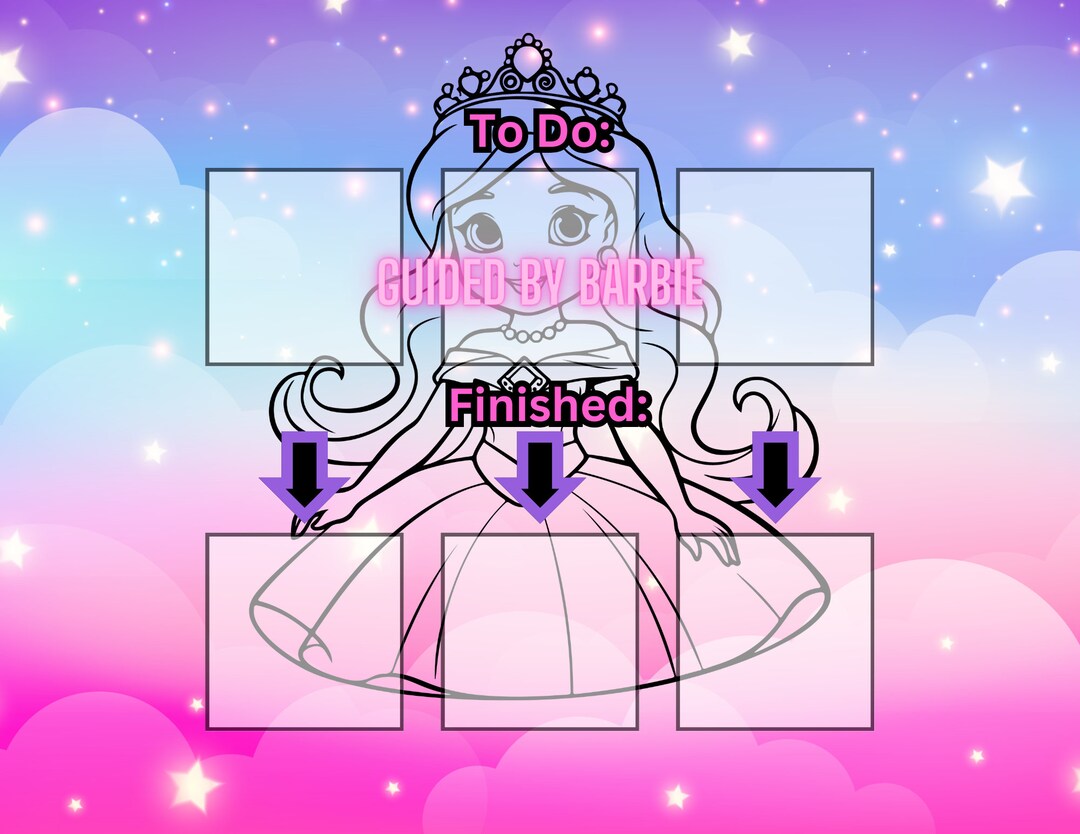 Princess Task Board Bundle ( 3 Pages) - Etsy