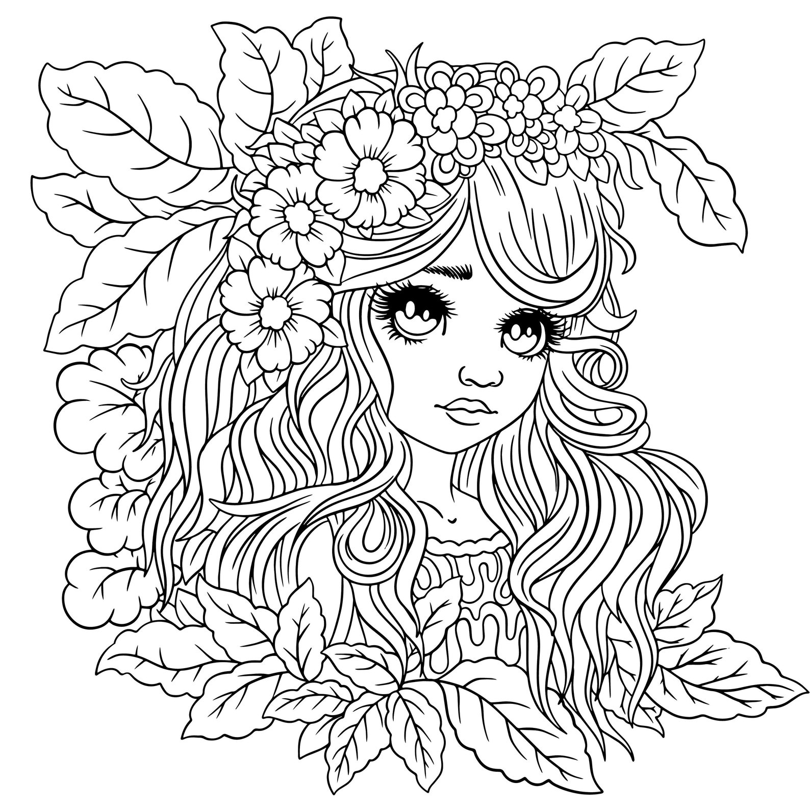 Printable Spring Fairy Coloring Pages for Adults Coloring Pages for ...