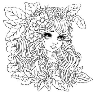 Printable Spring Fairy Coloring Pages for Adults Coloring Pages for ...