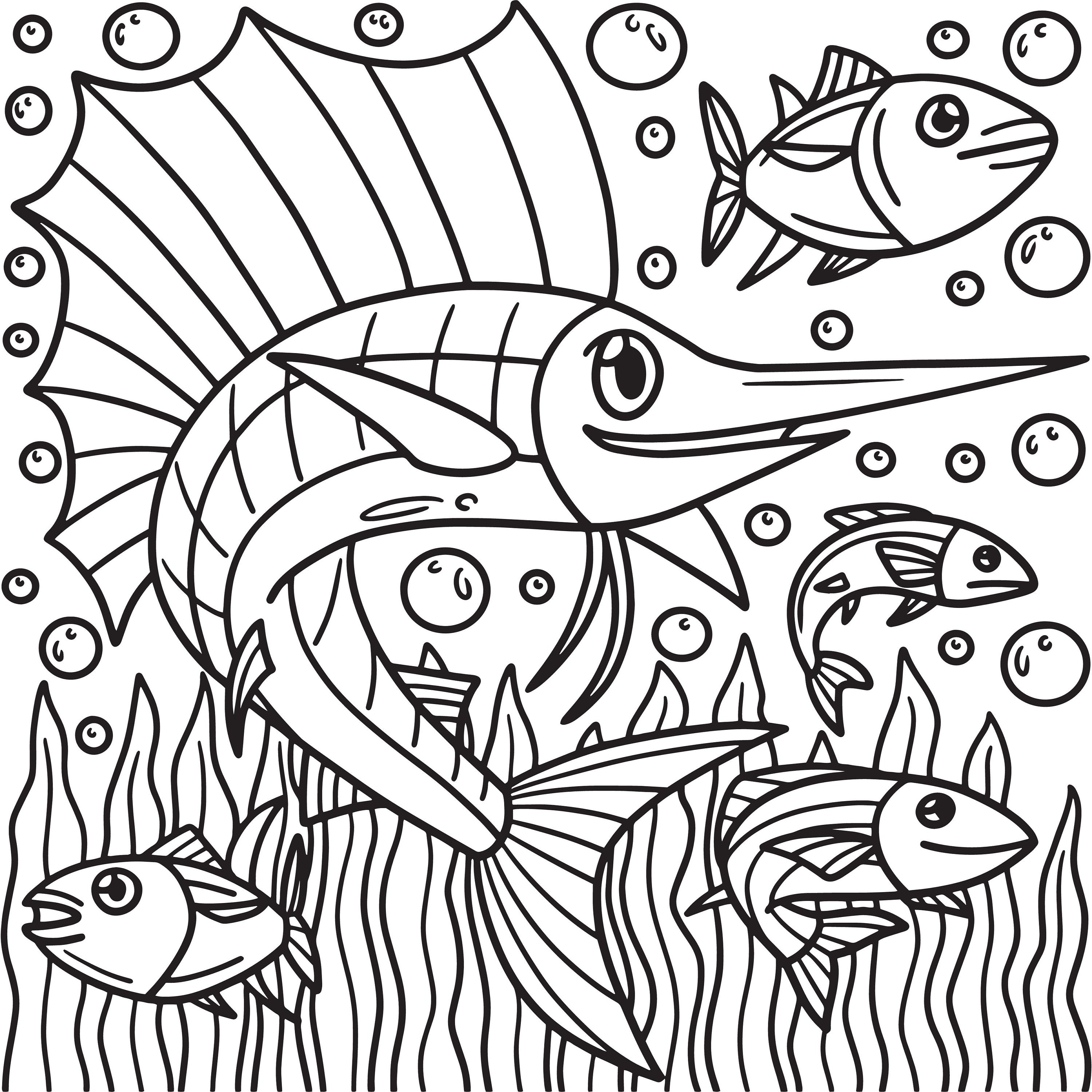 Printable Oceanlife Coloring Pages for Kids, Sea Life Coloring Pages ...
