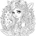 Printable Spring Fairy Coloring Pages for Adults Coloring Pages for ...