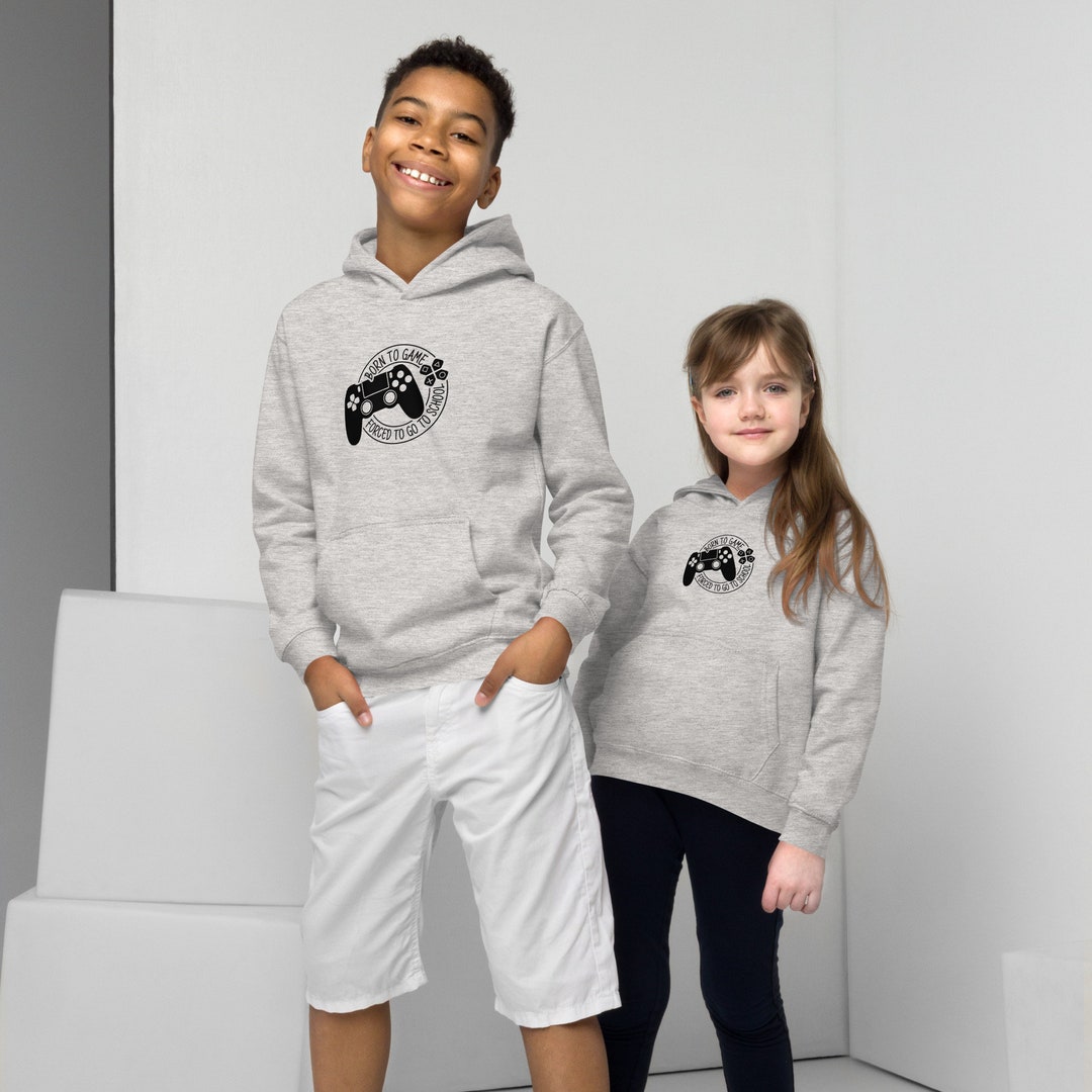 Born to Be a Gamer Kids Hoodie, Back to School Hoodie for Kids, Gamer ...