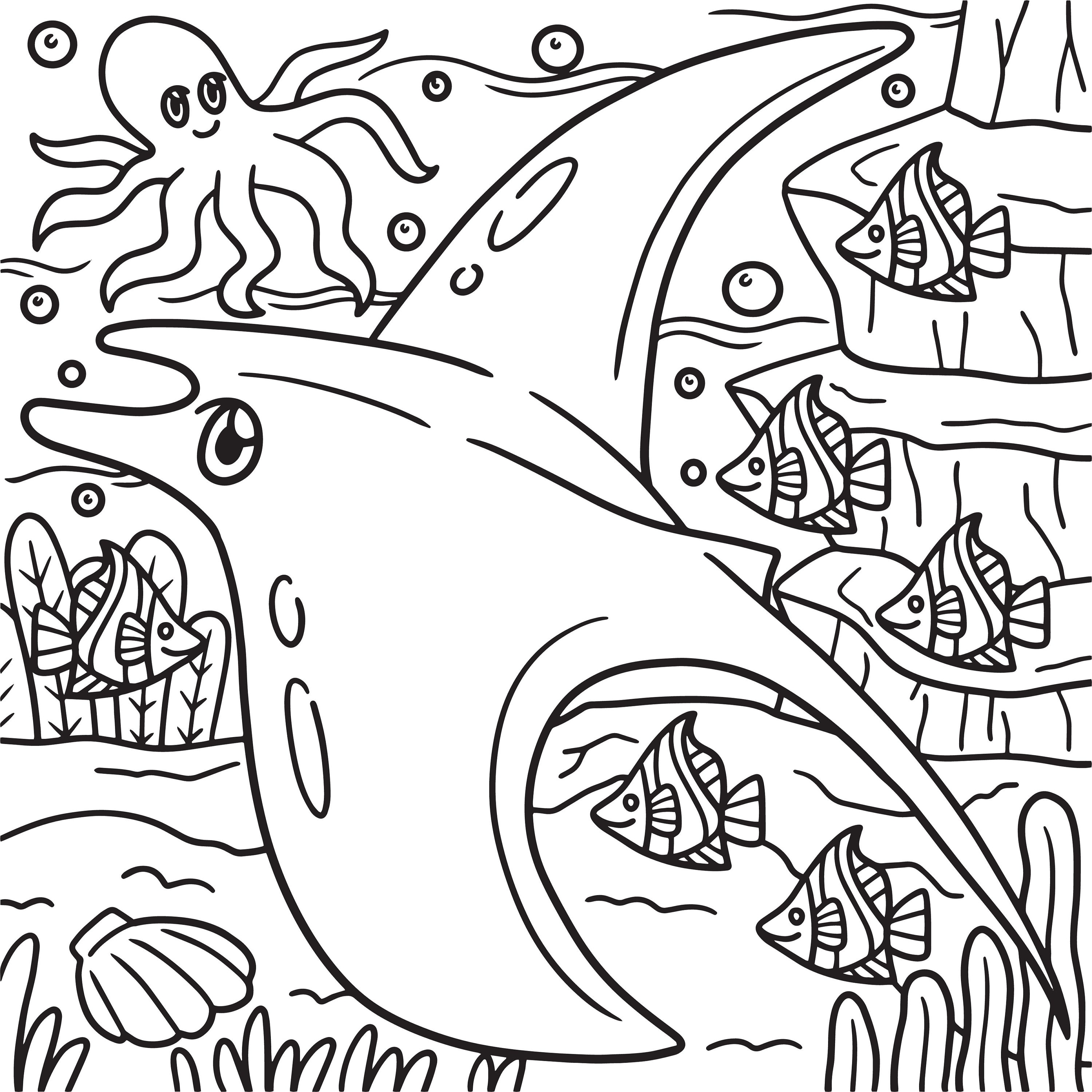Printable Oceanlife Coloring Pages for Kids, Sea Life Coloring Pages ...