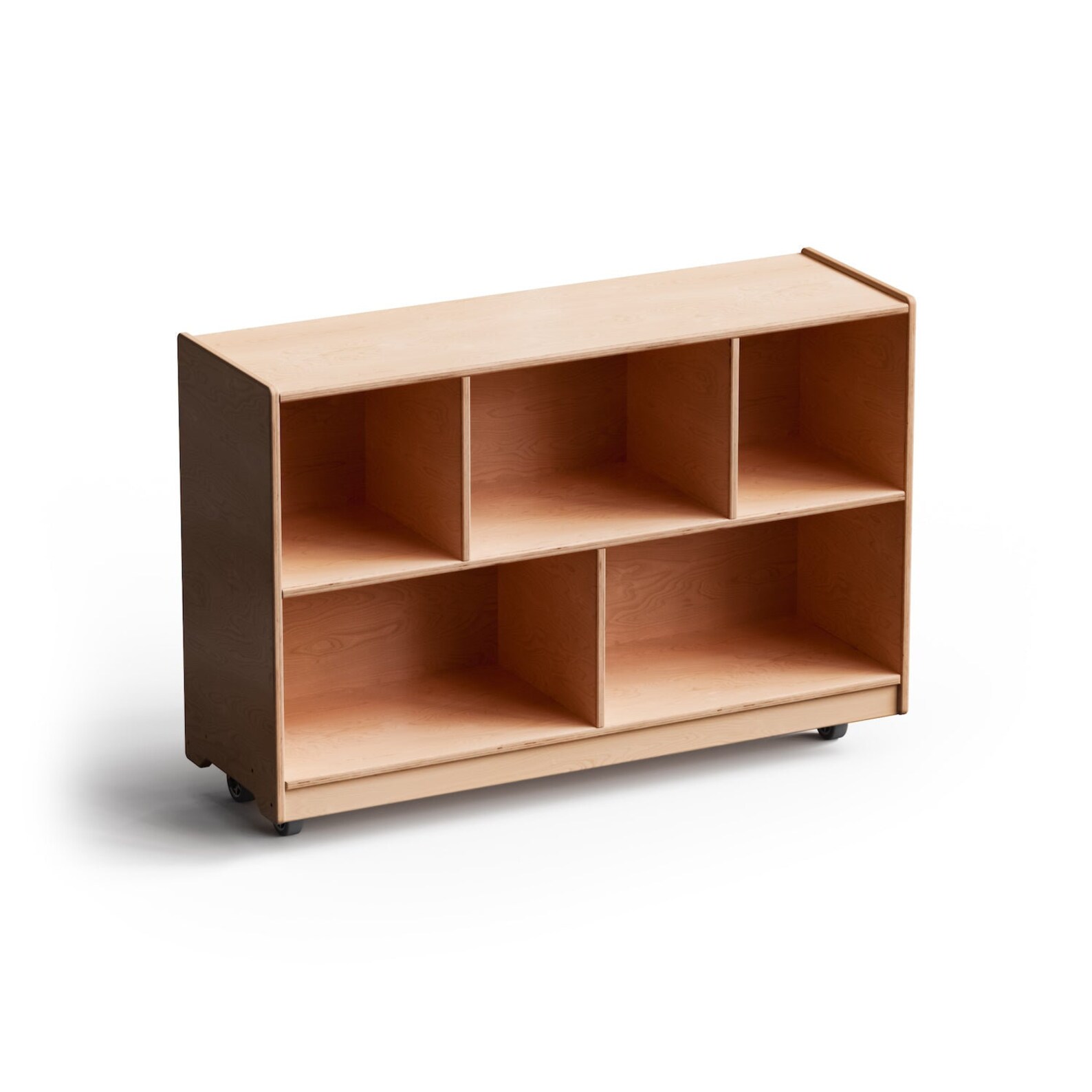 Montessori Shelf - 30x48x15 - Vertical Divider, Cubbies, Wood Backing ...