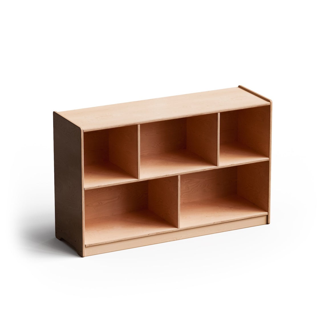 Montessori Shelf - 30x48x15 - Vertical Divider, Cubbies, Wood Backing ...