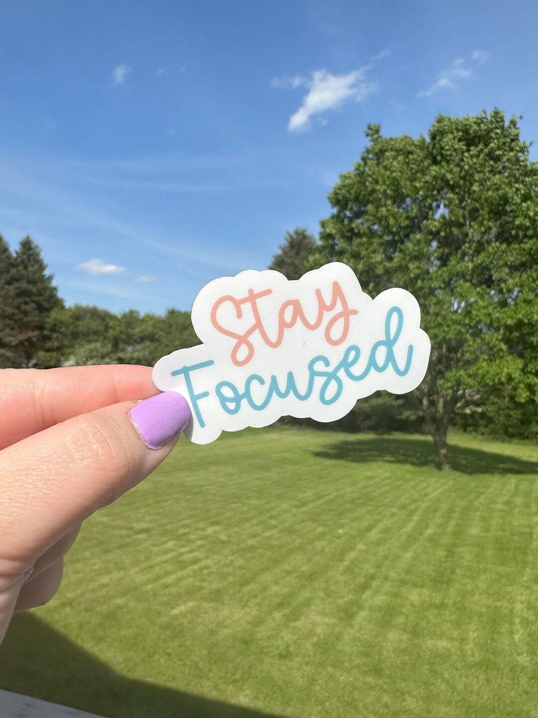 Stay Focused Sticker, Positivity Sticker, Love Sticker, Positive ...