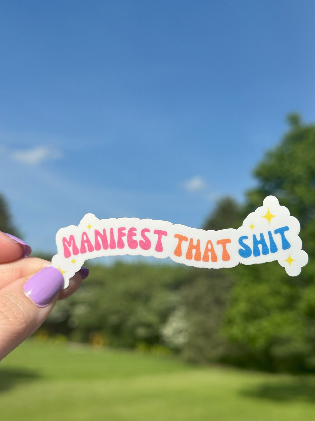 Manifest That Sh*t, Positivity Sticker, Love Sticker, Positive Sticker ...