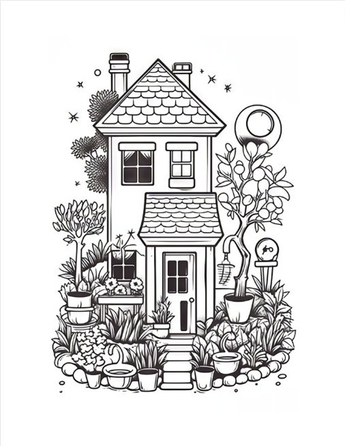 22 Page ADULT Coloring Book Building Coloring Book Printable - Etsy