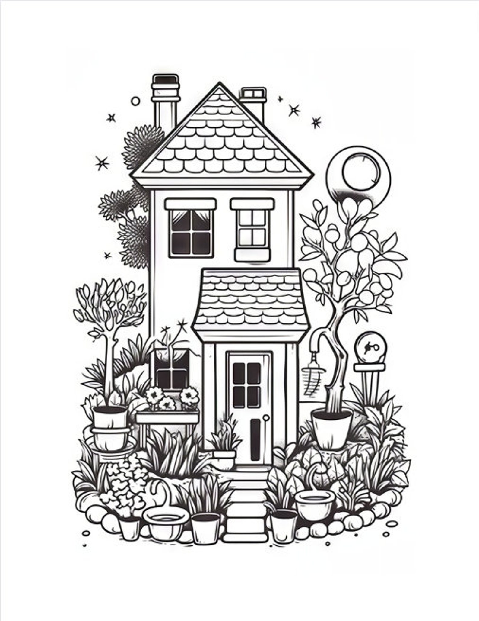 22 Page ADULT Coloring Book Building Coloring Book Printable - Etsy