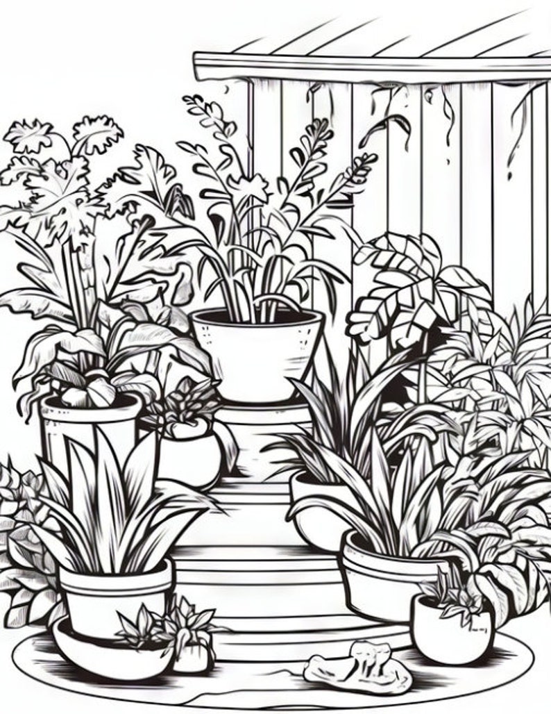 22 Page ADULT Coloring Book Building Coloring Book Printable - Etsy