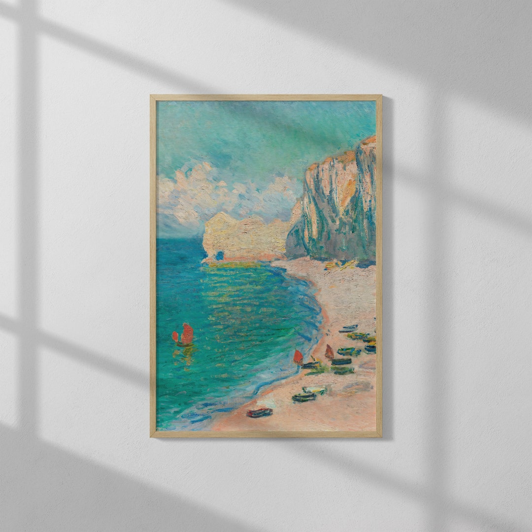 The Beach by Claude Monet (1885) | Classical Art Print | Vintage Wall ...