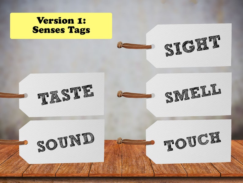 5 Senses Gift Tags and Birthday Card for Mother | I Love You With All ...