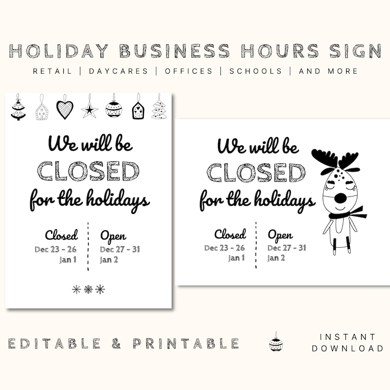 Daycare Closed Sign - Etsy
