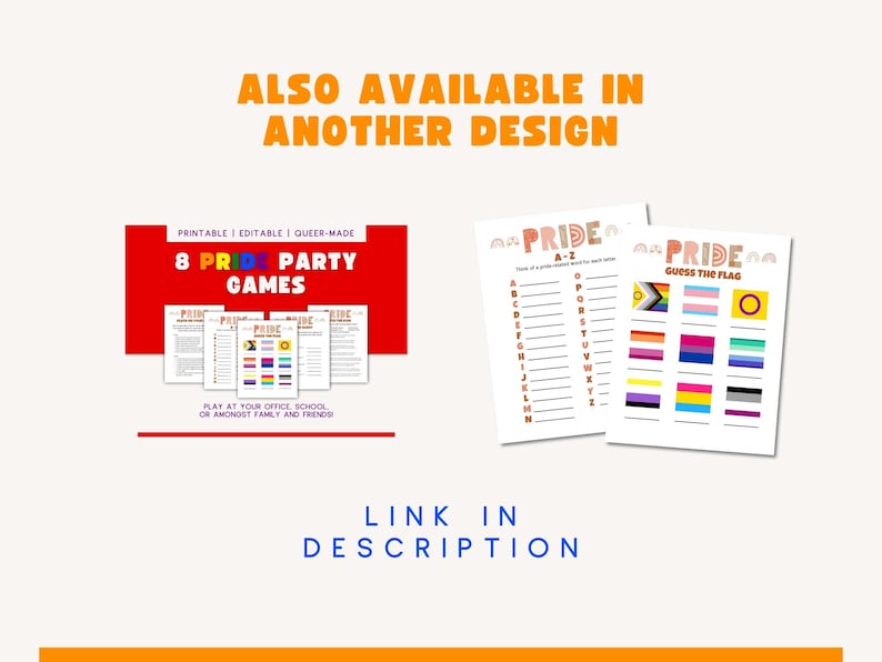 Pride Party Games With Rainbow Design, Office Pride Month Games, School ...