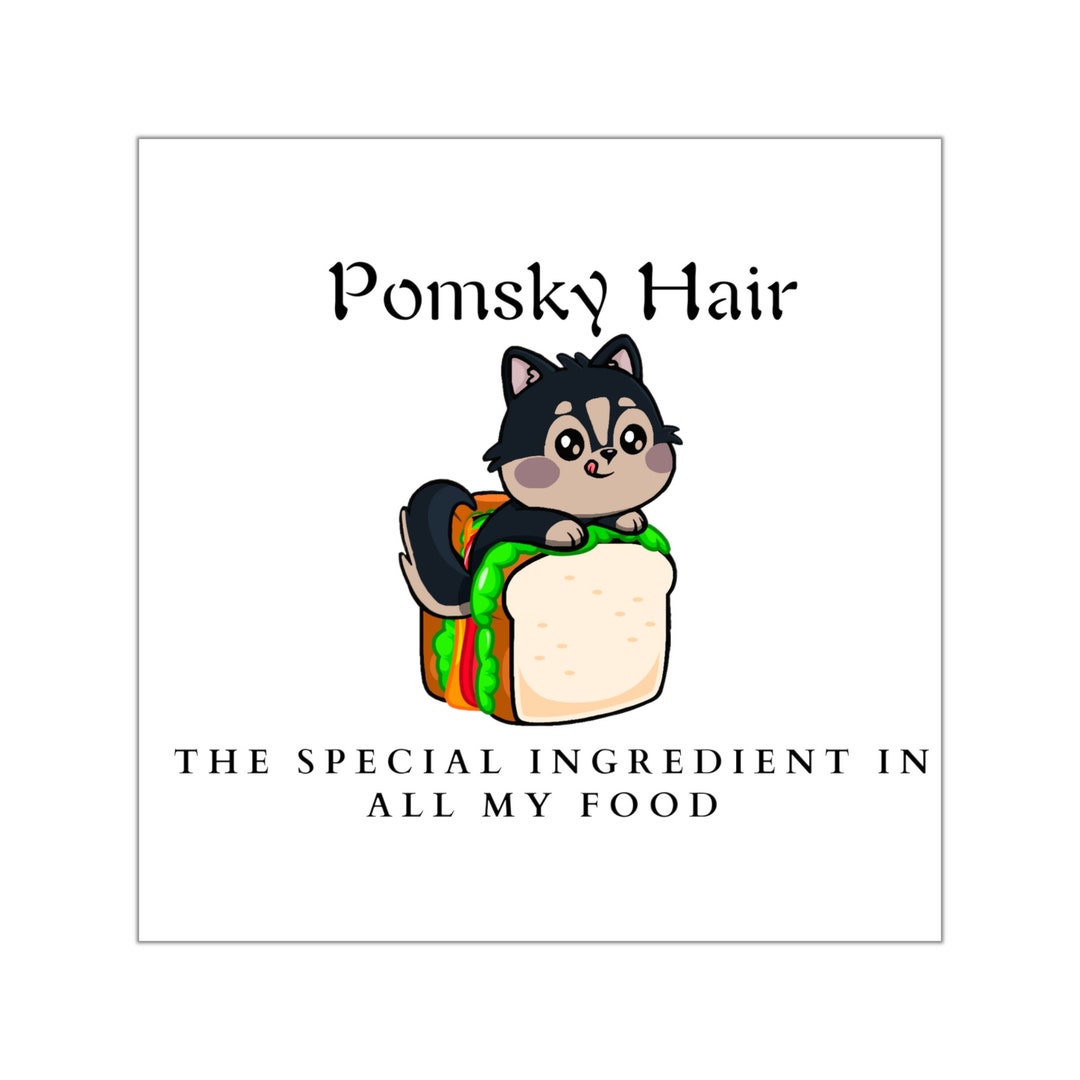 Pomsky Black & Tan Pomsky Hair the Secret Ingredient in All My Food ...
