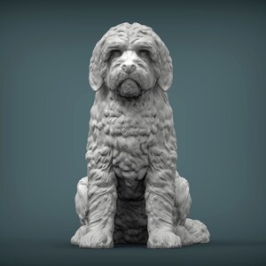 Goldendoodle Figurine Dog, Minimalist Dog Statue, Unique Gift, Memorial ...