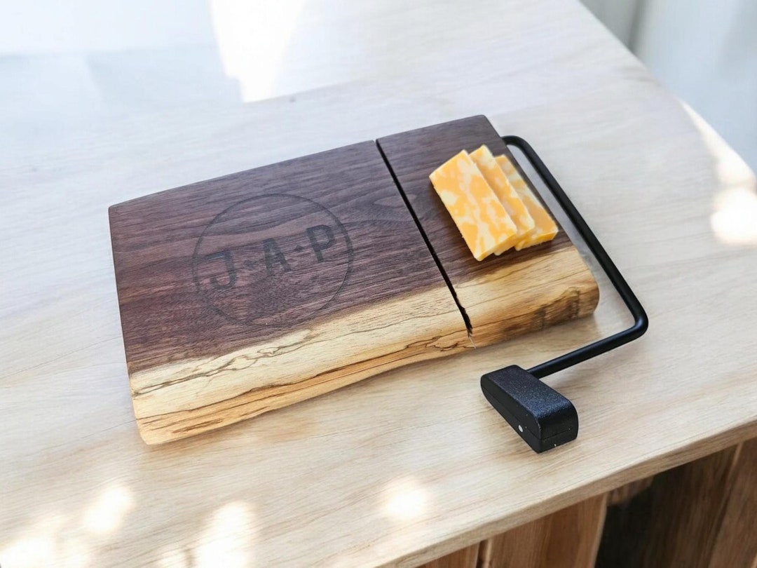 Handmade Live Edge Cheese Slicer Made From Walnut. Perfect Gift for a ...