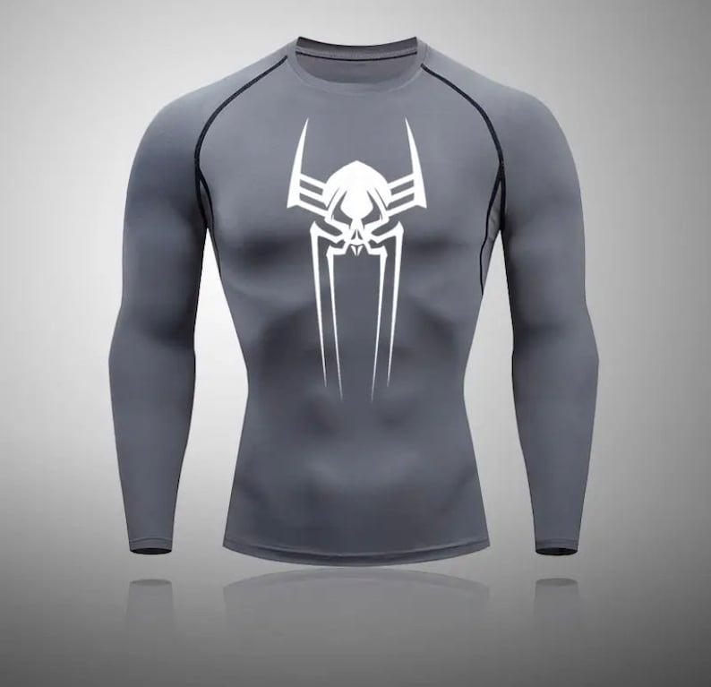 Spider-man Compression Shirt | Breathable Gym Long Sleeve - Etsy