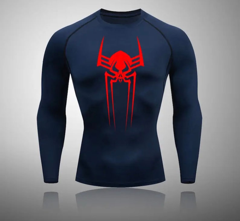 Spider-man Compression Shirt | Breathable Gym Long Sleeve - Etsy