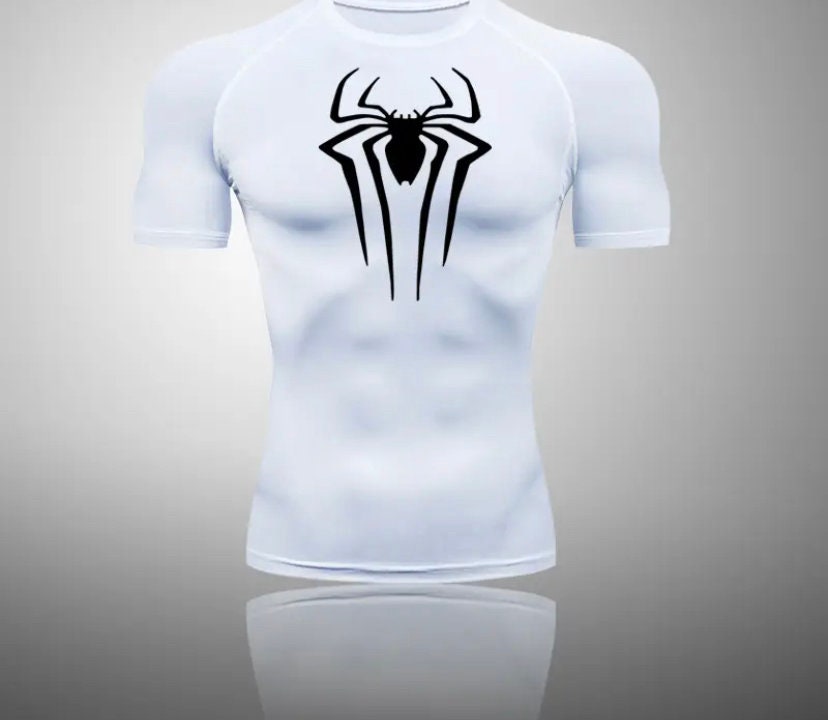 Spider-man Compression T-shirt | Breathable Gym T-shirt - Etsy