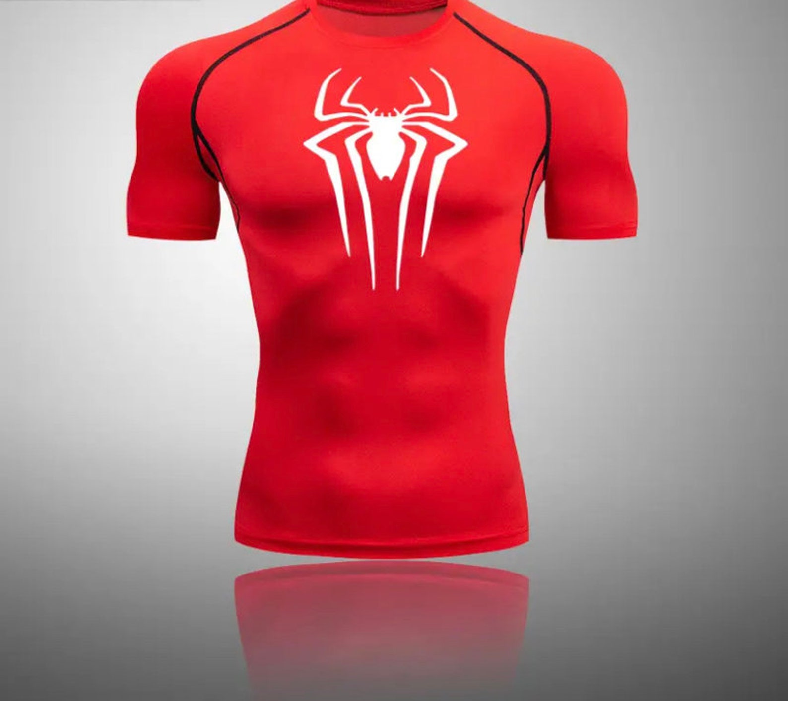 Spider-man Compression T-shirt | Breathable Gym T-shirt - Etsy