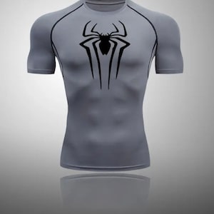 Spider-man Compression T-shirt | Breathable Gym T-shirt - Etsy