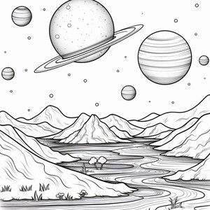 Exploring the Milky Way Planets Flash Cards Kids' Learning PDF Space ...