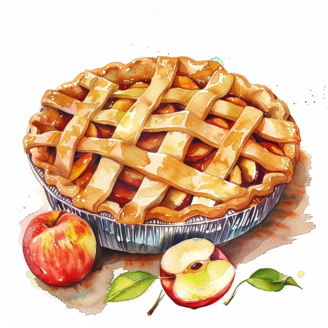12 Apple Pie Clipart, High Quality Pngs, Nursery Art Card Making, Food ...