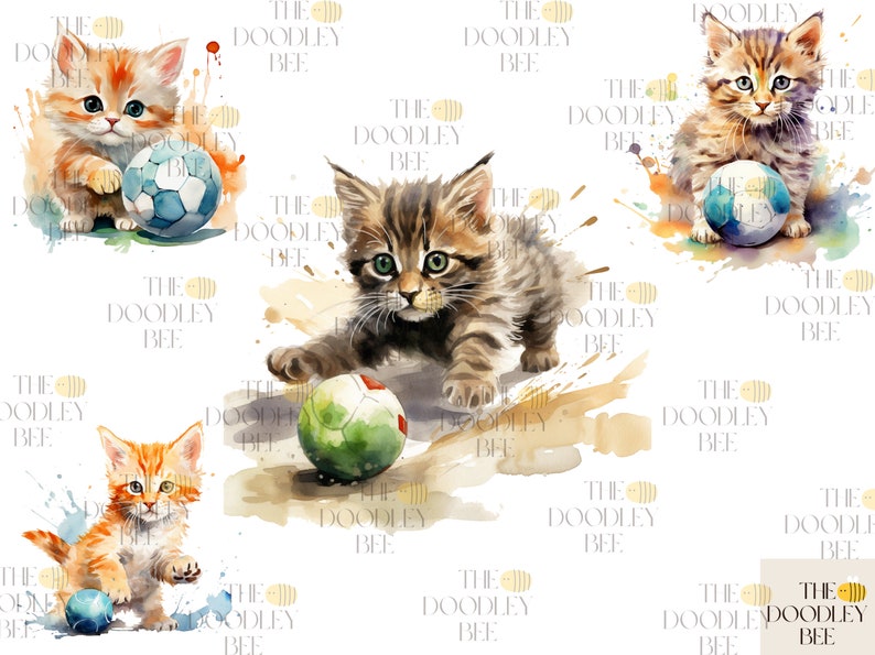 20 Funny Cats Clipart Cute Cat Clip Art Kawaii Kitten Kitty - Etsy