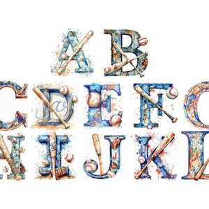 Baseball PNG, Doodle Letters, Doodle Font, 3D Letters, Alphabet PNG ...