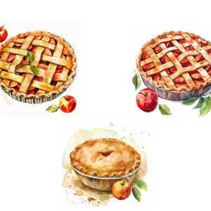 12 Apple Pie Clipart, High Quality Pngs, Nursery Art | Card Making ...