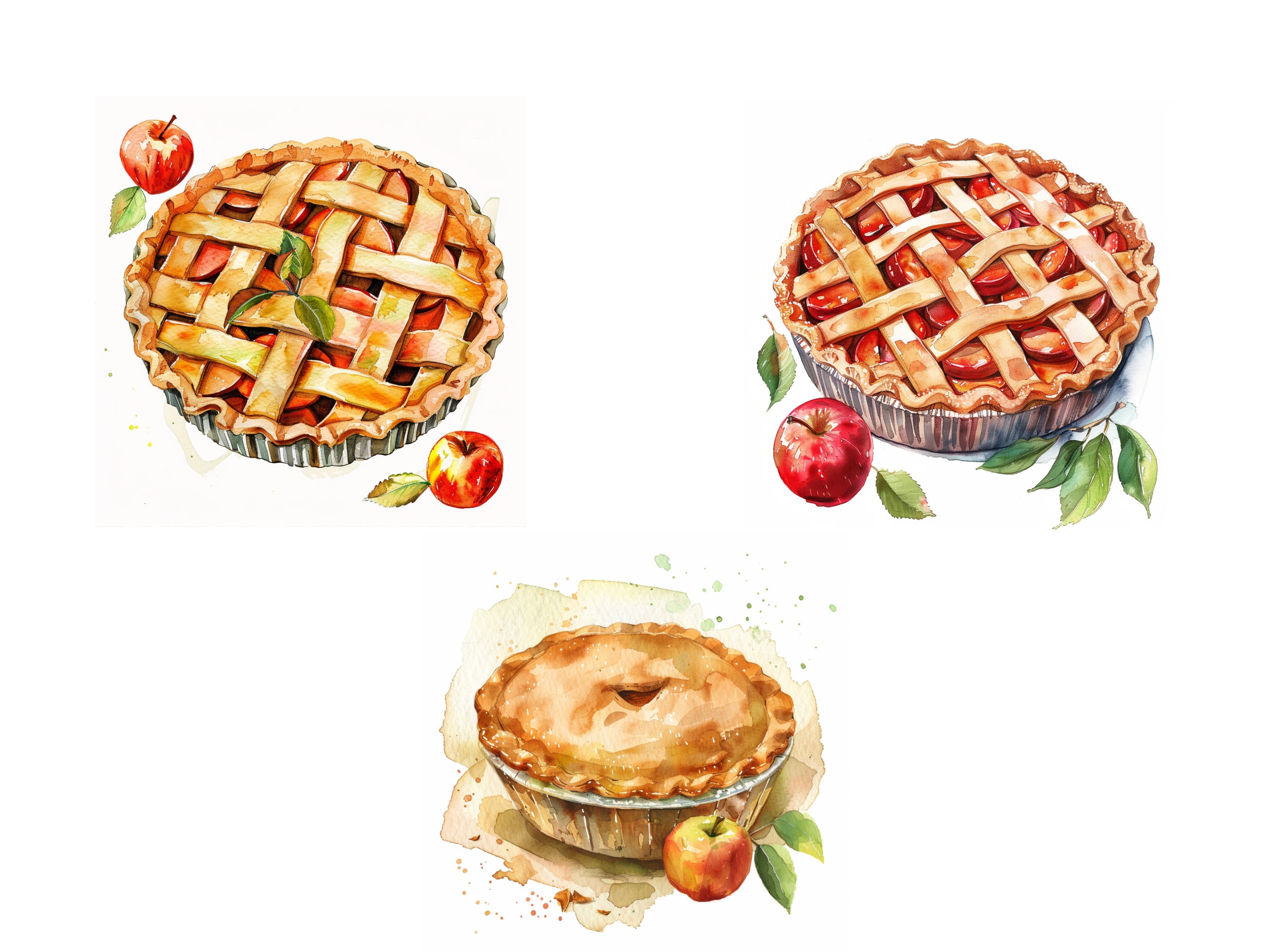 12 Apple Pie Clipart, High Quality Pngs, Nursery Art | Card Making ...