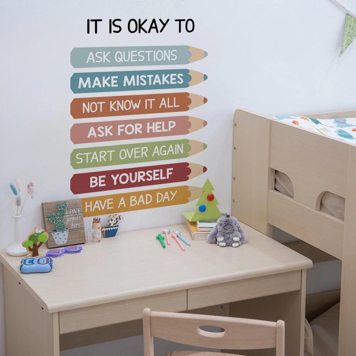 Positive Affirmation Wall Decals – Inspirational Educational Stickers ...