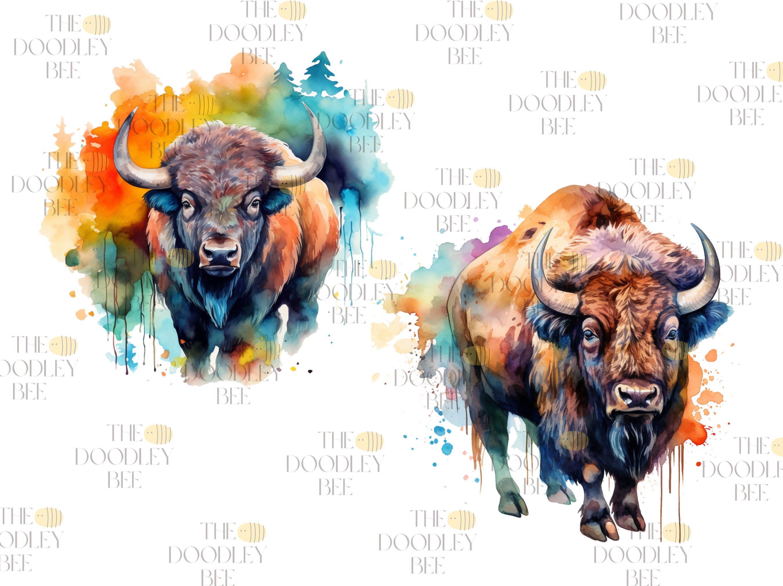 16 European Bison Clipart High-quality Images Wall Art - Etsy