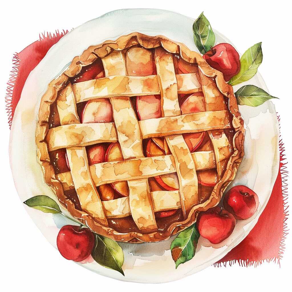 12 Apple Pie Clipart, High Quality Pngs, Nursery Art | Card Making ...