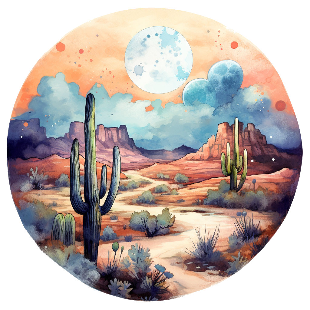 Watercolor Desert Clipart, 22 Arid Desert Clip Art Bundle ,commercial ...