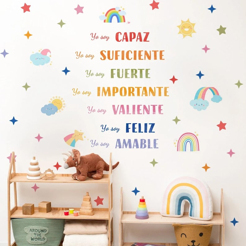 Spanish Inspirational Wall Stickers – Motivational Quotes for Therapy ...