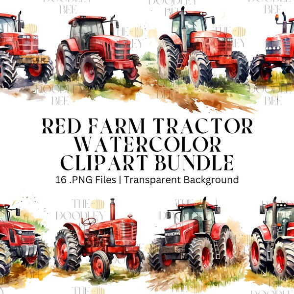 Red Tractor - Etsy