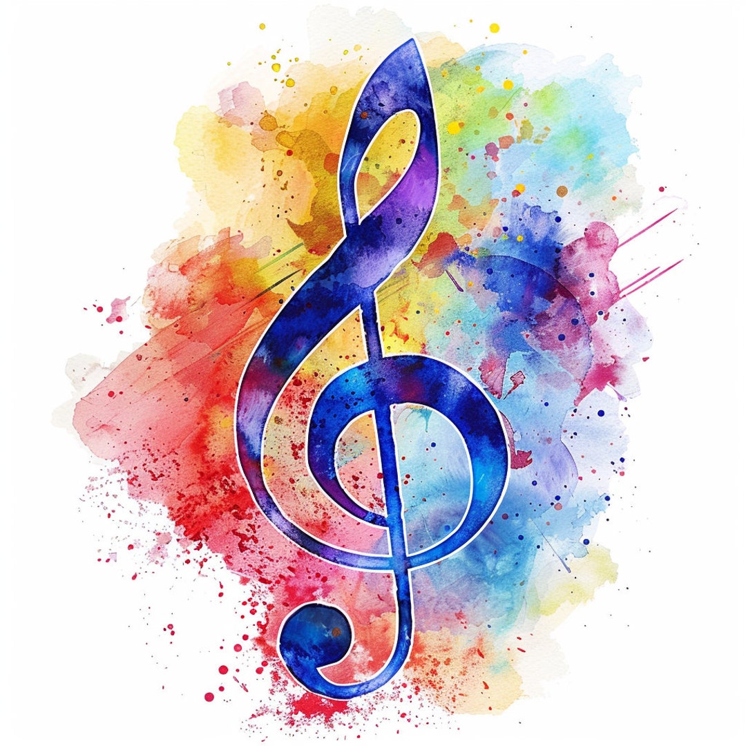 12 Music Notes Clipart, High Quality Pngs, Digital Download, Card ...