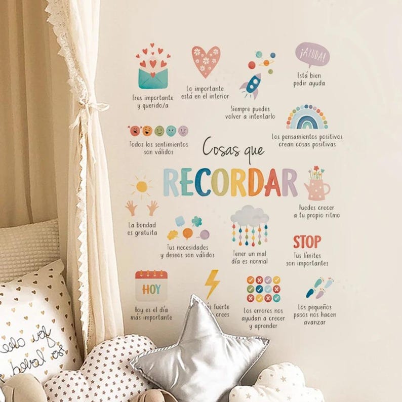 Spanish Inspirational Wall Stickers – Motivational Quotes for Therapy ...