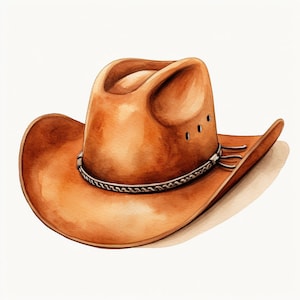 Cowboy Hat Clipart 12 High Quality Jpgs Nursery Art Instant Digital ...