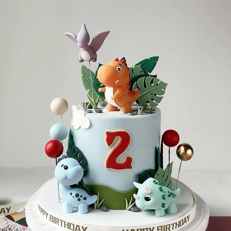 Dinosaur Cake Topper Sets - Etsy