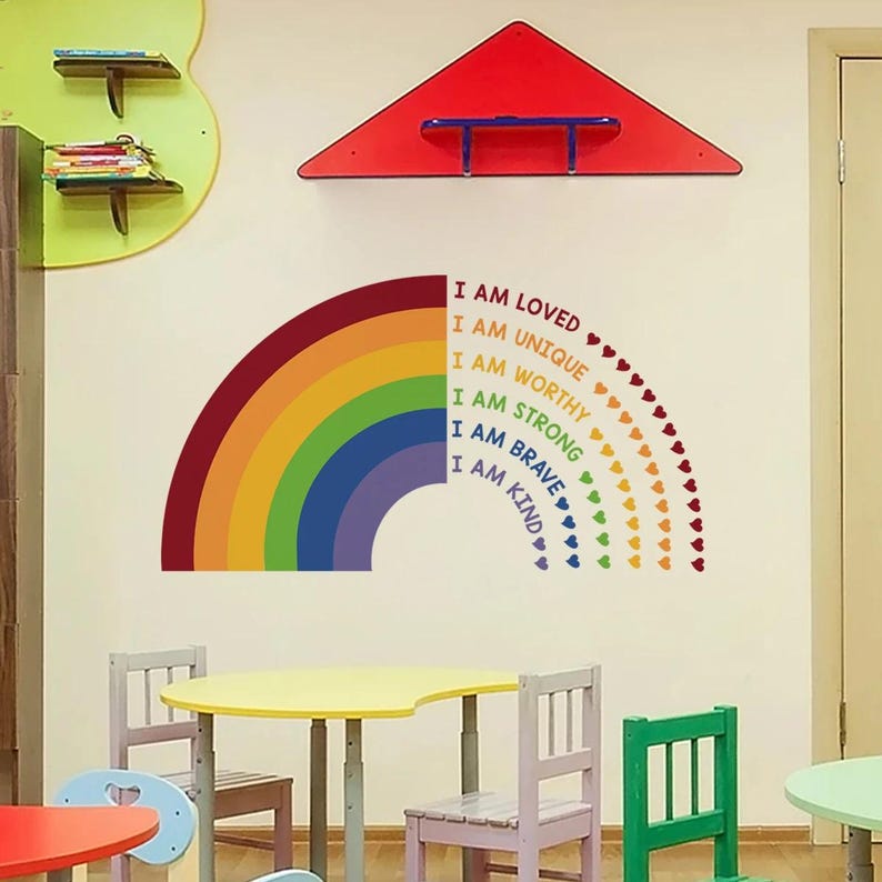 Positive Affirmation Wall Decals – Inspirational Educational Stickers ...