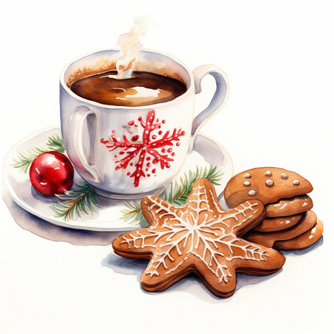 Christmas Cookies and Hot Chocolate Clipart 12 High Quality Pngs ...