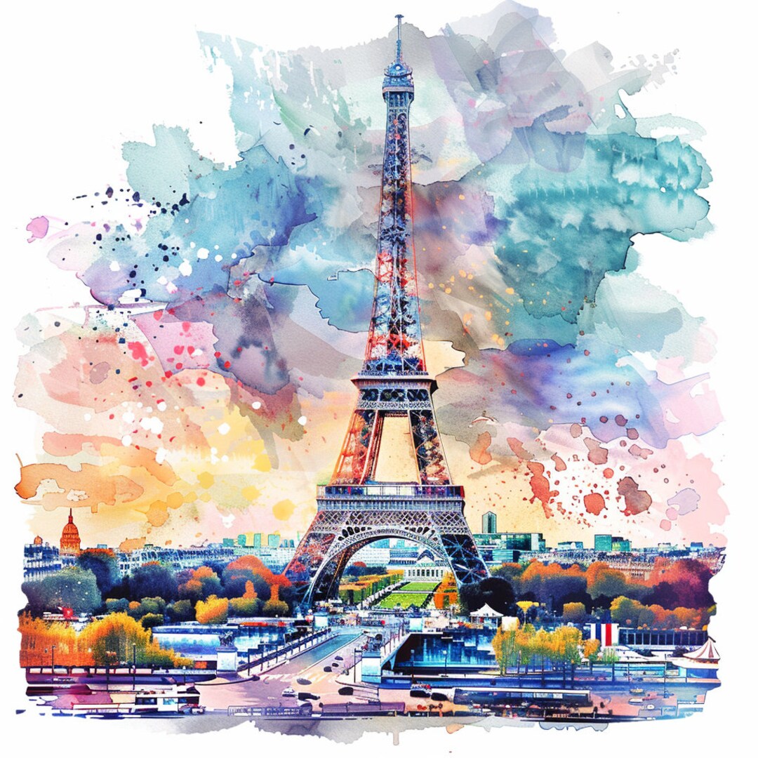 Romantic Paris Clipart Bundle, Paris Cafe Cliparts, Transparent ...