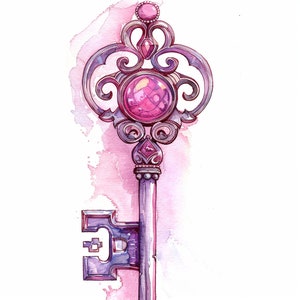 12 Enchanted Keys Clipart, High Quality Pngs, Digital Download ...