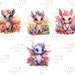 Watercolor Baby Dragon Clipart, Fairy Tale Clipart Bundle, Beautiful ...