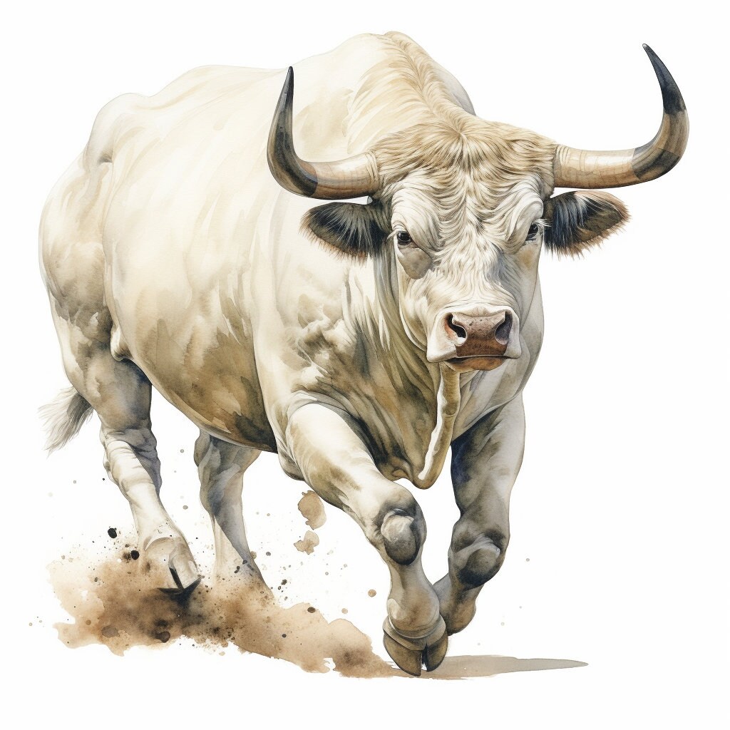 Bull Clipart, 12 High Quality Pngs, Digital Download, Card Making ...